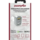DigiPower High Power USB Type-C 3-Port Car Charger - Walmart.com