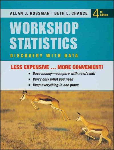 Pre-Owned Workshop Statistics: Discovery with Data, (Loose Leaf ...