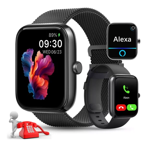 Smartwatch 1.85'' Reloj Inteligente Bluetooth Llamadas Alexa | Bodega ...