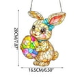 Easter Egg and Bunny 2D Color Acrylic Hanging Ornaments, Festive Spring ...