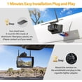 Dual RV Backup Camera 7" 1080P Reverse Camera with Long Life , Night ...