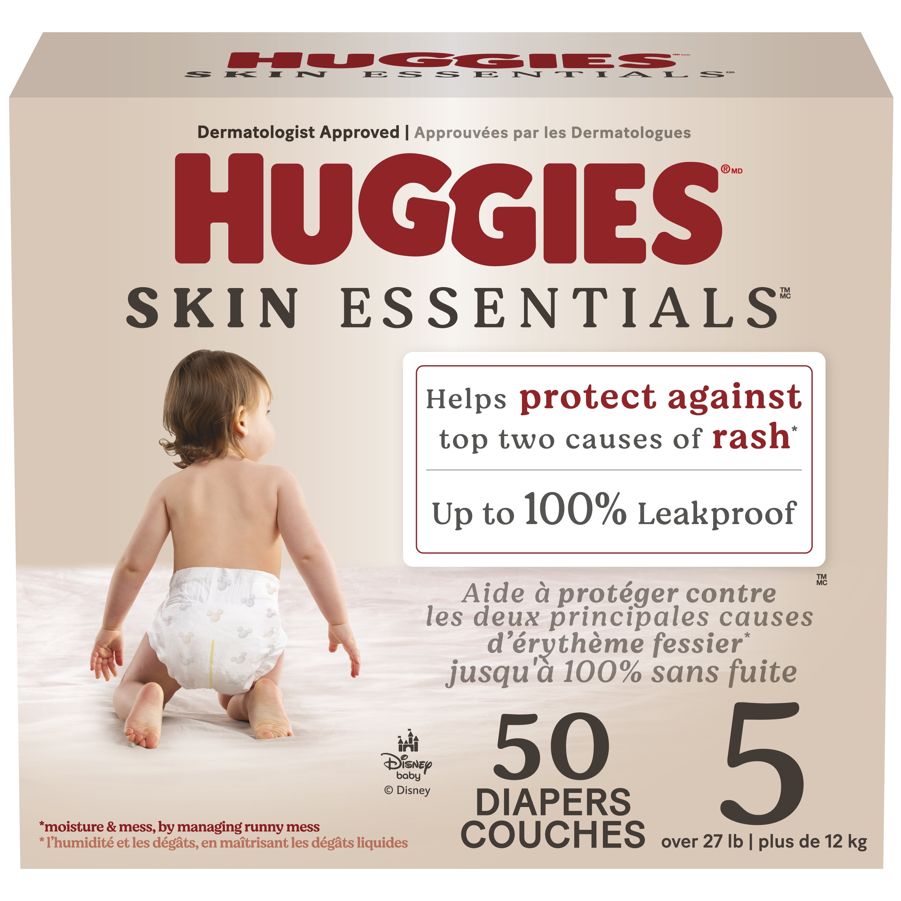 Huggies Skin Essentials Baby Diapers, Size NB-6, 84-42 Count, Size NB-6 ...