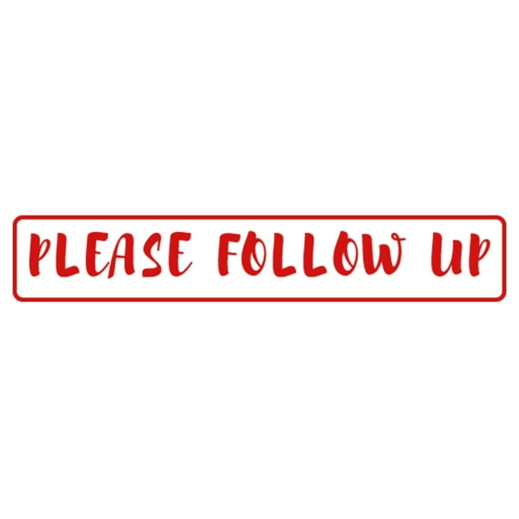 Printtoo Please Follow Up Self Inking Rubber Stamp Pre-Inked Office ...