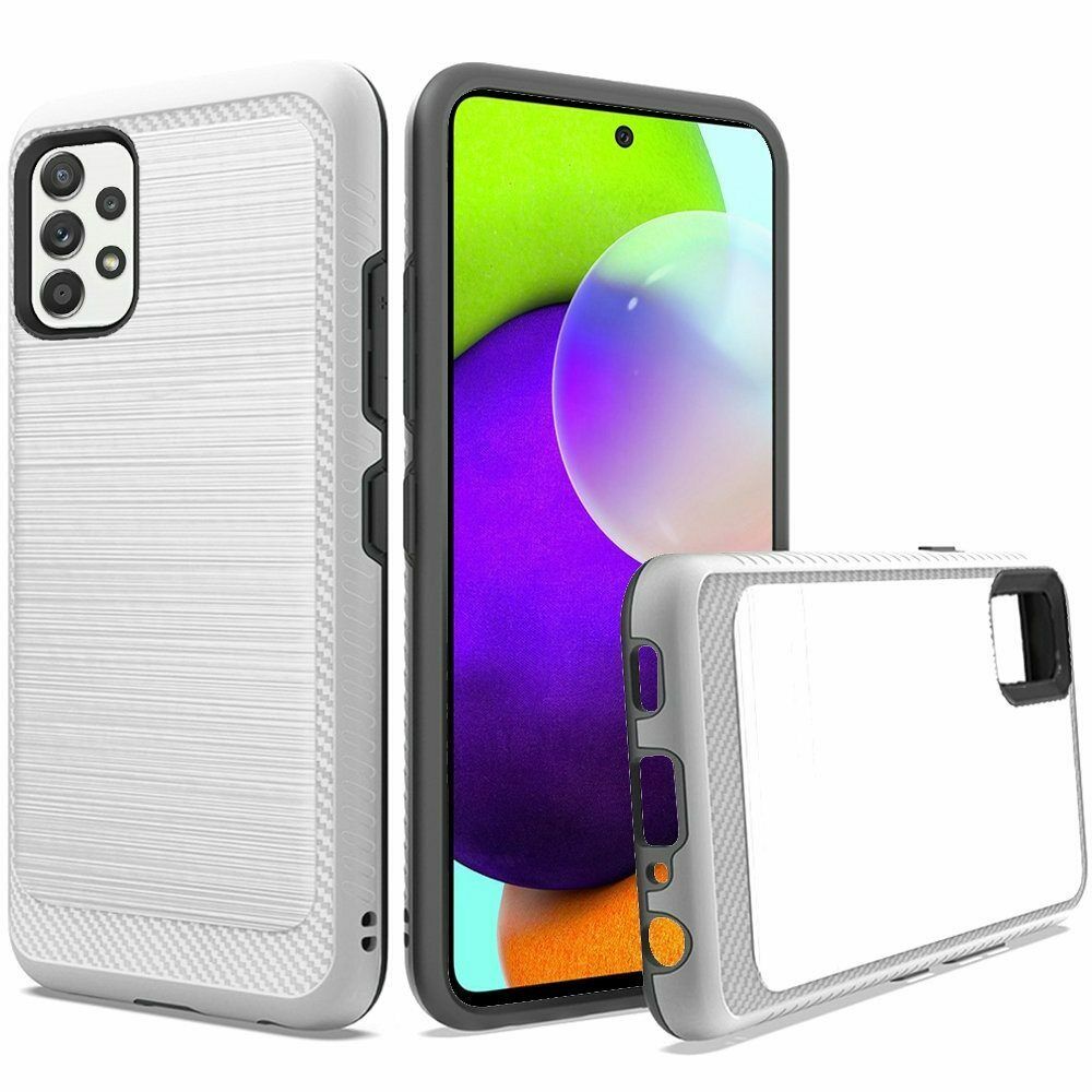 Kaleidio Case For Samsung Galaxy A52 5G [Metallic Armor] Lightweight Hybrid [Shockproof] 2-Piece ...