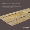 Stoneflex Burly Wood Self-Adhesive 3D Peel Stick Real Stacked Stone ...
