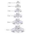 3.5 Carat Platinum LAB GROWN Diamond Contemporary Channel Set Princess ...
