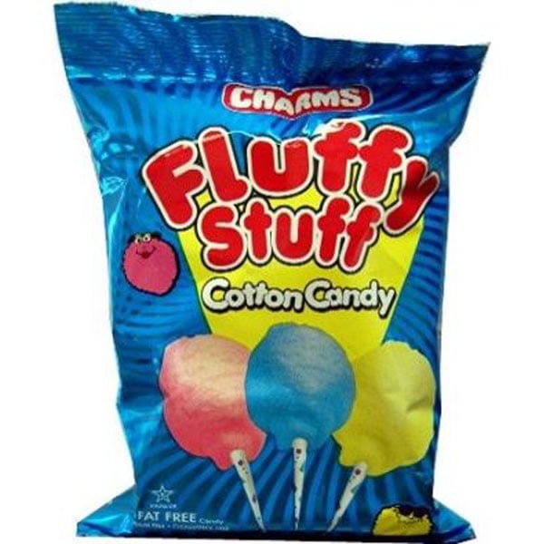 Charms Fluffy Stuff Cotton Candy 1 oz Bags - Pack of 24 - Walmart.com