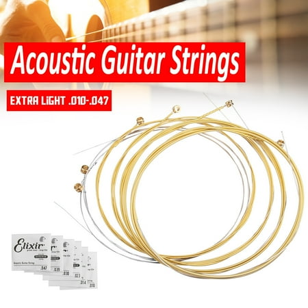 6pcs/12pcs/18pcs Brass Acoustic Guitar Strings Set Strong Tightness ...