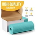 54 Inch X 100 Feet Aqua Plastic Table Cover Roll in A Cut - to - Size ...