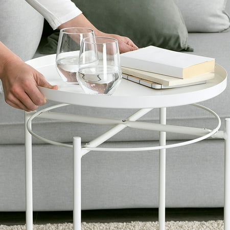 Metal Round Side Table Coffee Table Round Small Table; Round Sofa Table ...