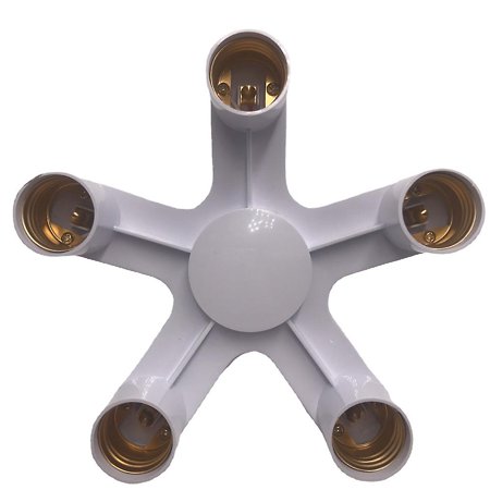 Lamp Socket E27 Base Socket Splitter Led Light Lamp Bulb Adapter Holder ...