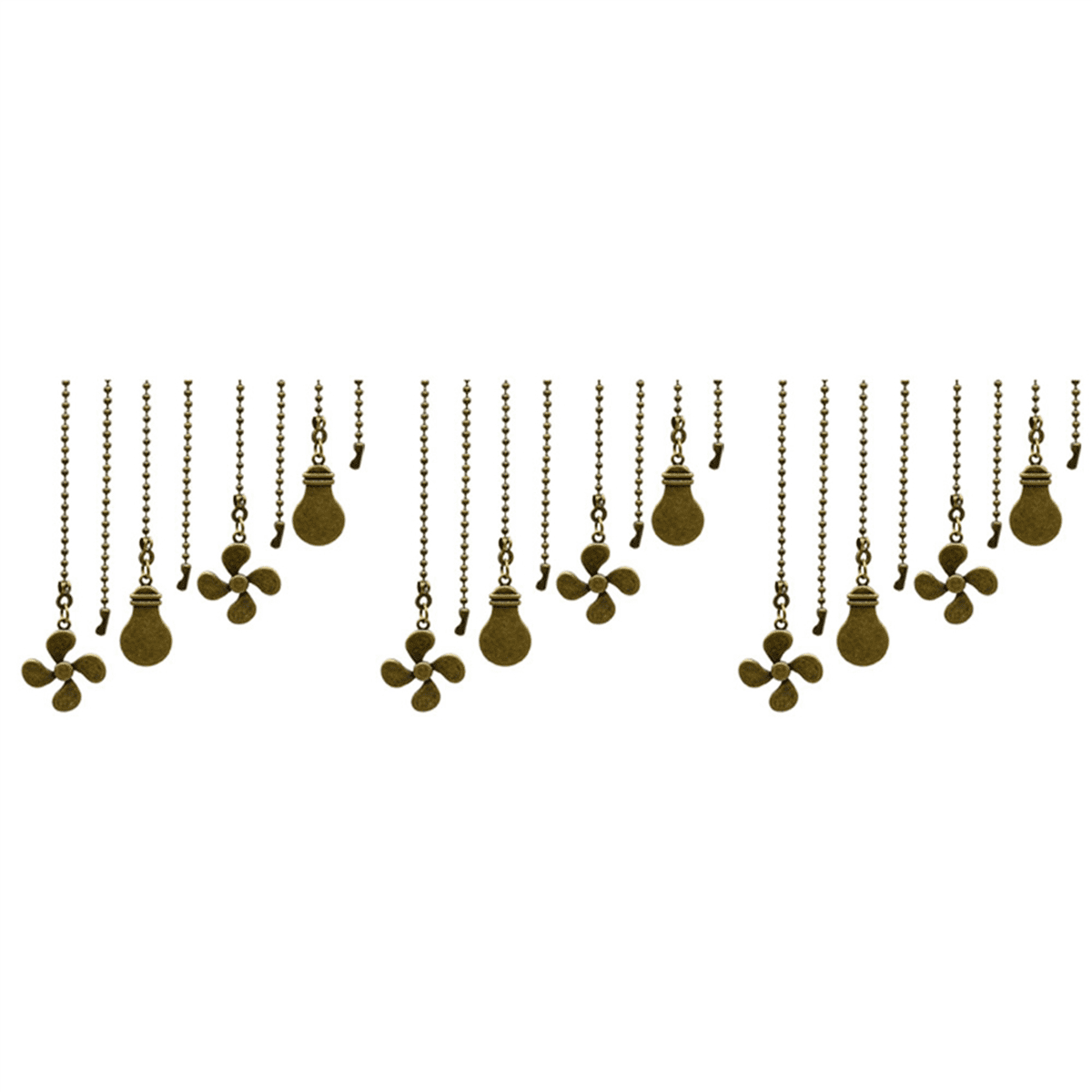 Click here for Unbranded 12pc Ceiling Fan Pull Chain Set bulb And... prices