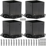 Muscle Rack Post Coupling Outer Black (4 Pack) - Walmart.com