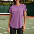 Ashirexll Summer Tops for Women Solid Color Outdoor Sun Protection ...
