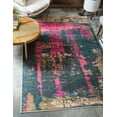 Unique Loom Abstract Modern Area Rugs, Multi-color - Walmart.com