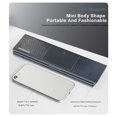 Jomaa Tri-Folding Keyboard with Touchpad Rechargeable Foldable Wireless ...
