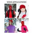 3 Holes Ski Mask Full Face Cover Outdoor Balaclava Winter Knitted Neck ...