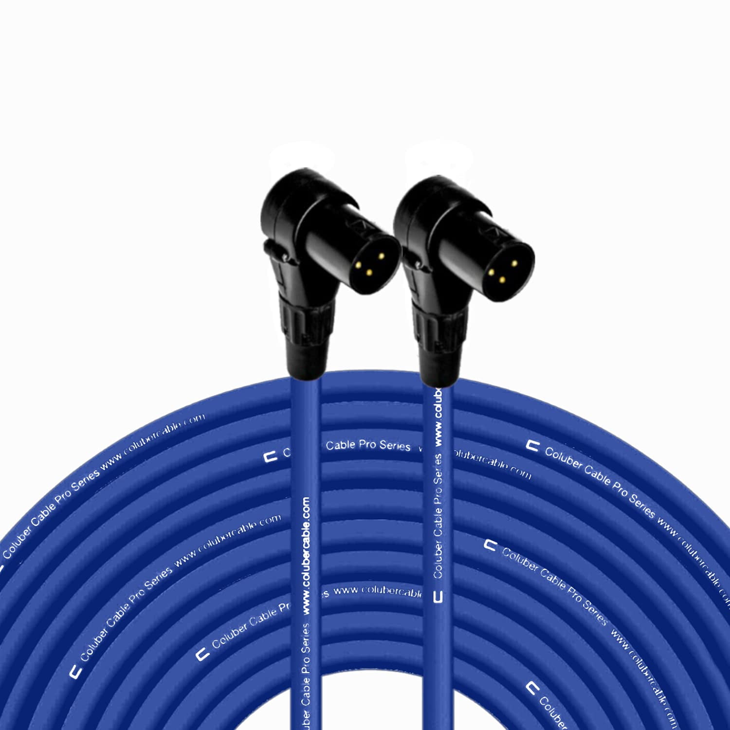 Coluber Cable - Right Angle XLR Male to Right Angle XLR Male Pro Audio ...