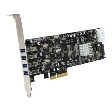 StarTech 3-Port PCI Express USB 3.0 Card + Gigabit Ethernet - Walmart.com