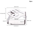 8PCS Stainless Steel Silver Thickened Strong Cloth Clip,Tablecloth ...