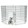 42" Pet Playpens for Dogs, Foldable Metal Puppy Playpen for Small Dogs ...