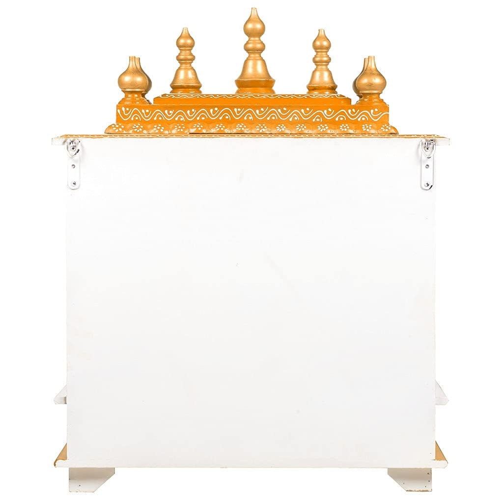 Temple For Home / MDF Wooden Puja Mandir / Mandir With Doors ...