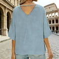 Arnsht Women's Batwing Sleeve Shirts Half Sleeve Round Neck Summer Tops ...