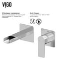 VIGO Atticus Single Handle Wall Mount Bathroom Faucet in Chrome ...