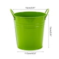 Flower Plant Pots Binaural Iron Potted Planter Outdoor Flowerpots ...