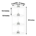 Villertech 4-Tier Plastic Corner Shelf Stand for Office, Kitchen ...