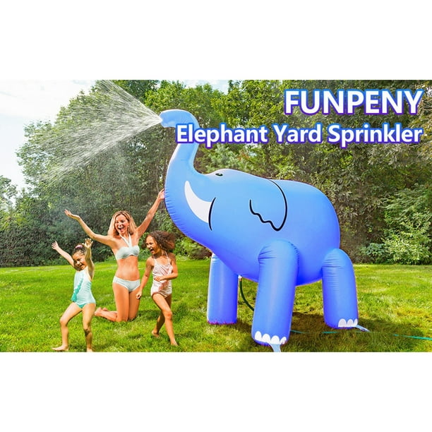 Canddidliike Giant Inflatable Elephant Sprinkler Elephant Water Toy ...