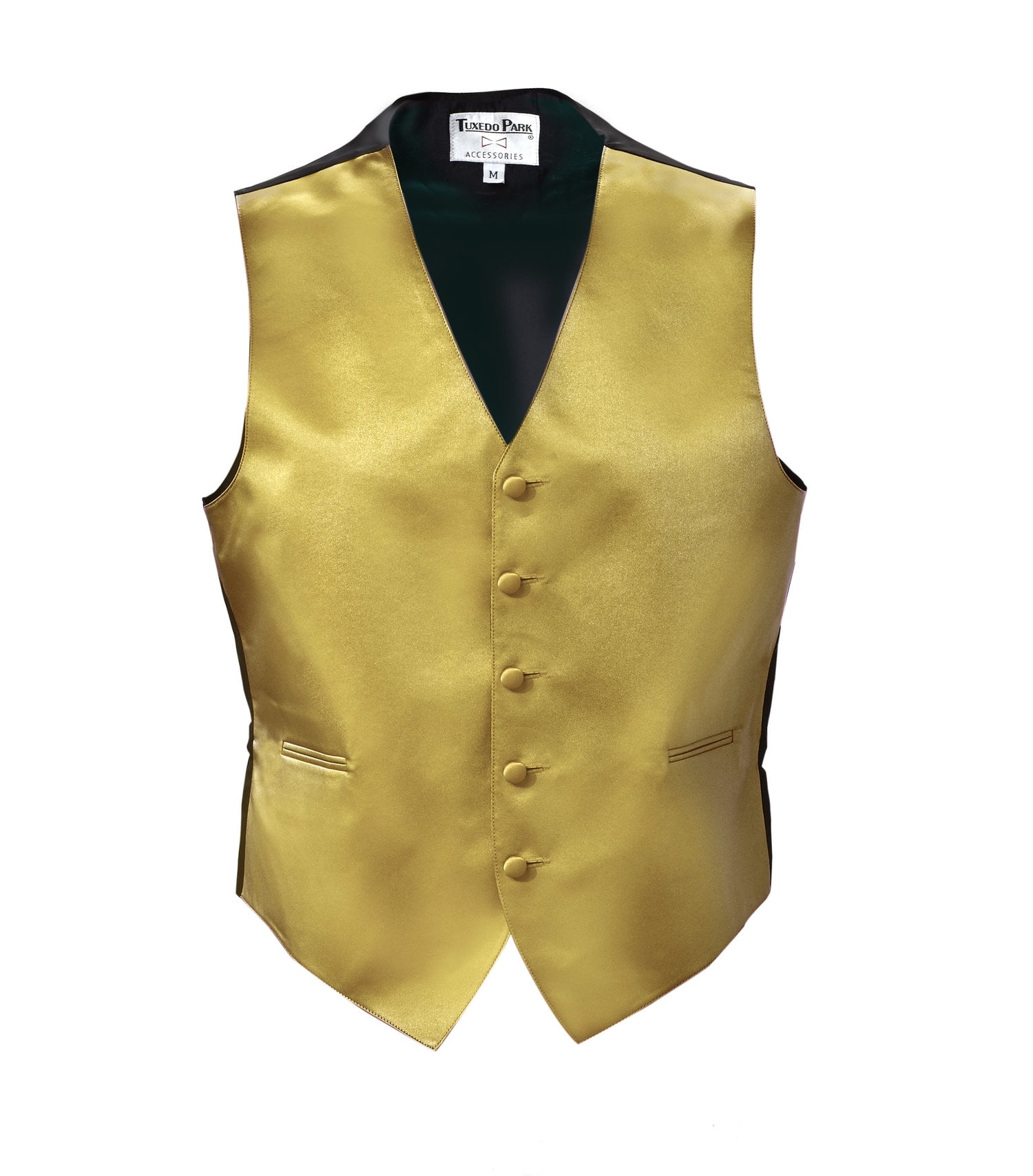Antique Gold Satin Fullback Vest - Walmart.com