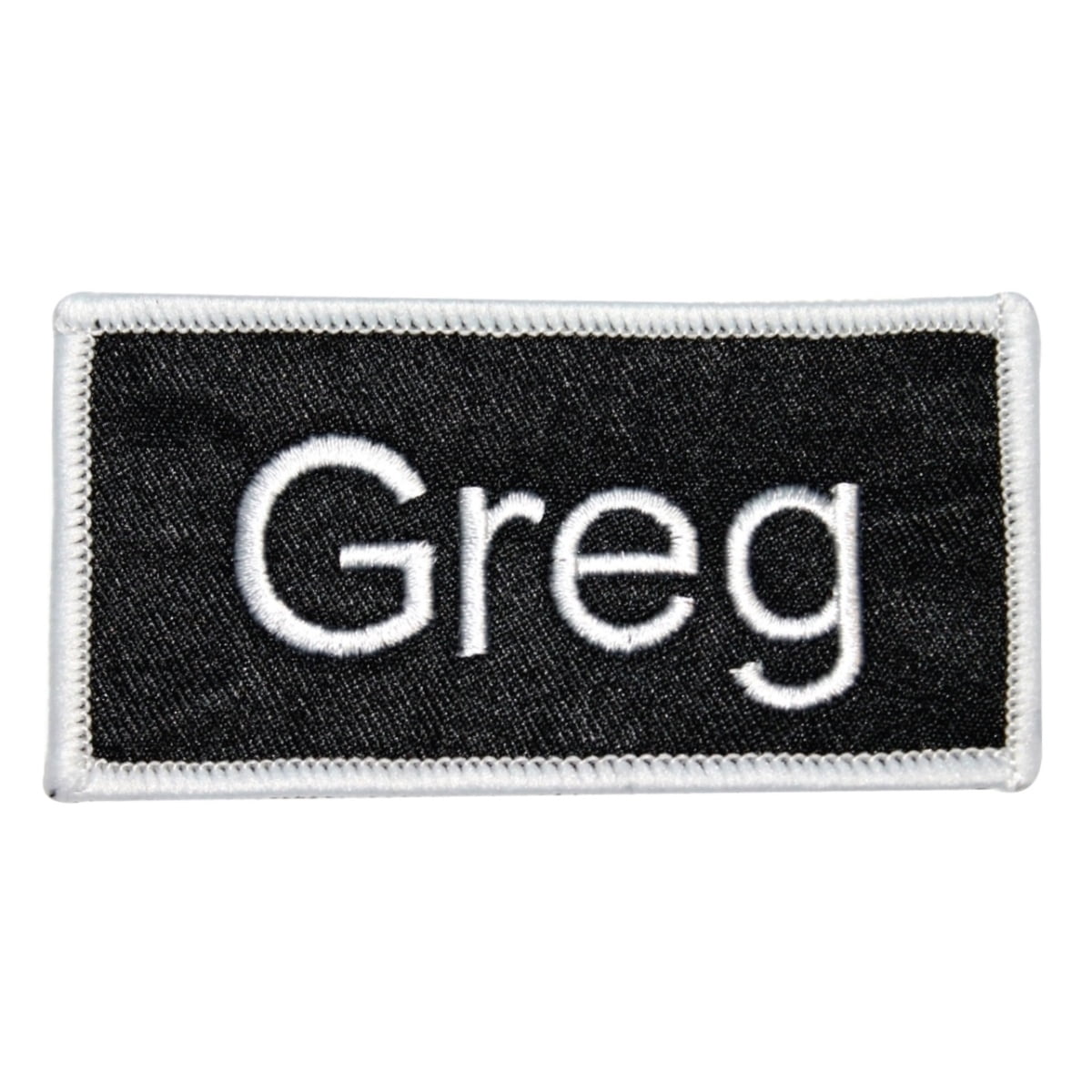 Greg Name Tag Patch Uniform ID Work Shirt Badge Embroidered Iron On ...
