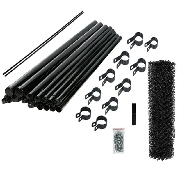 ALEKO KITCLFB9.5G4X50 DIY Chain Link Steel Fence 4X50 ft PVC Coated ...