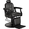 Black Heavy-Duty Barber Chair, Reclining Salon Chair with Adjustable ...