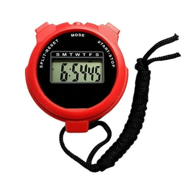 Rolilink Handheld Digital Clock Stopwatch, 10 Laps Waterproof Timer ...