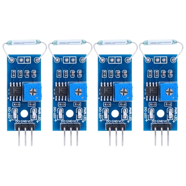 4 módulos de sensor de interruptor de láminas de salida digital de bajo ...