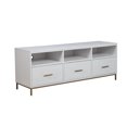 Alpine Furniture Madelyn Wood TV Console in White - Walmart.com