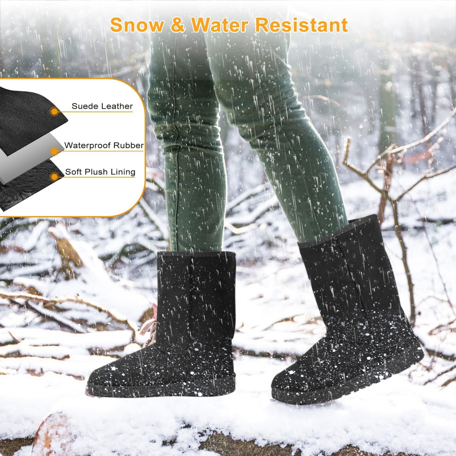 Click here for Gpct Winter Boots For Women Waterproof Snow Boots... prices