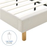 Modern Sleep Solstice Upholstered Bed, Full, Beige - Walmart.com