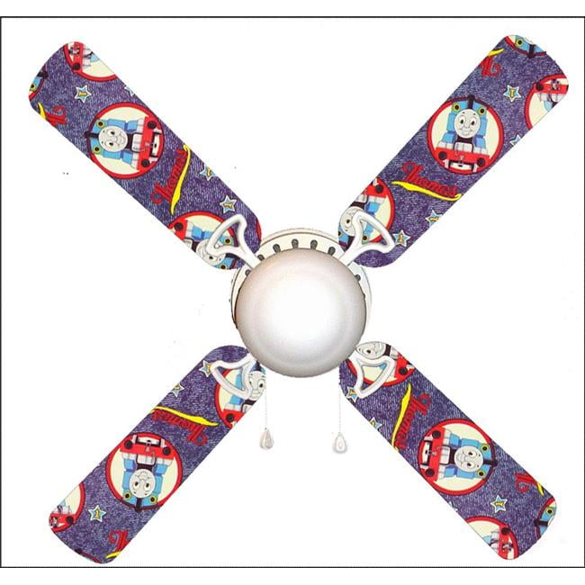 888 Cool Fans F42-0001116 42 in. Thomas the Train Denim 4-Blades ...