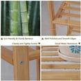 Bamboo Garment Rack 6 Tier Storage Shelves Clothes Hanging Stand with ...
