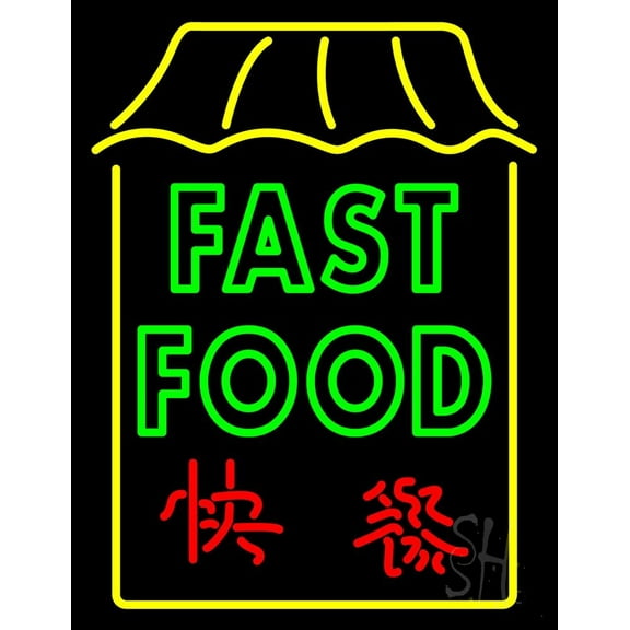 The Hot Dog King LED Neon Sign 15 x 19 - inches, Clear Edge Cut Acrylic ...