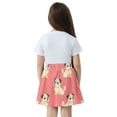 Black White Puppy Pattern Cotton Skirt Built-in Liner Elastic A-Line ...