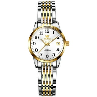 White Super Large Face Easy to Read Stretch Band Watch - Walmart.com