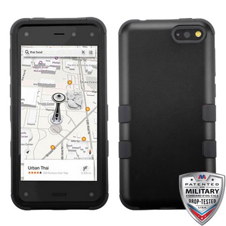 MYBAT Rubberized Black/Black TUFF Hybrid Case for Fire phone | Walmart ...