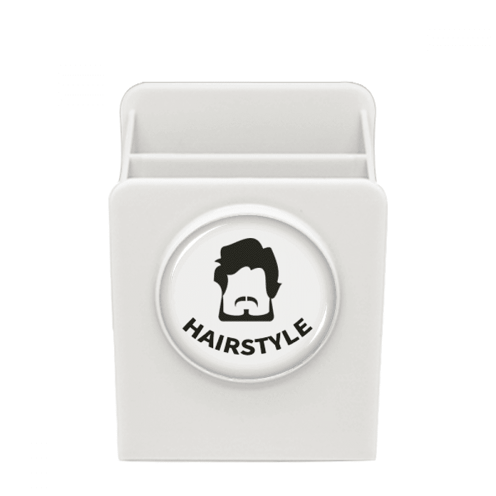 Square-haired Beard Hair Art Deco Fashion Desk Pencil Holder Cup Pen ...