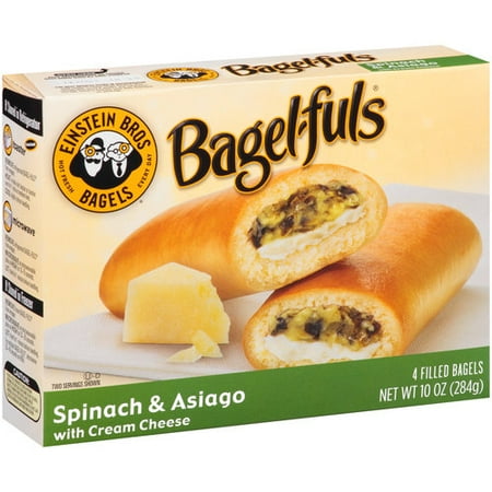 Einstein Bros. Bagel-Fuls Spinach & Asiago with Cream Cheese Filled ...