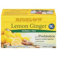 Twinings Lemon & Ginger Herbal Tea Bag - 1.3 oz - 25 / Box | Bundle of ...