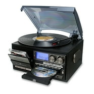 Jensen All-In-One Hi-Fi: CD Player Turntable, Digital AM/FM, Tape ...